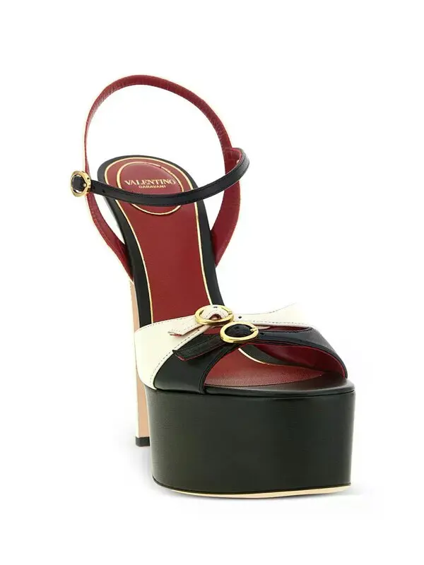 Valentino Garavani Two-tone Platform Sandals - Neutrals