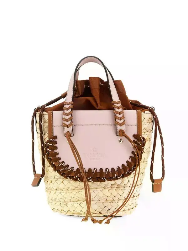 CUBA LAB Raffia Tote Bag - Neutrals