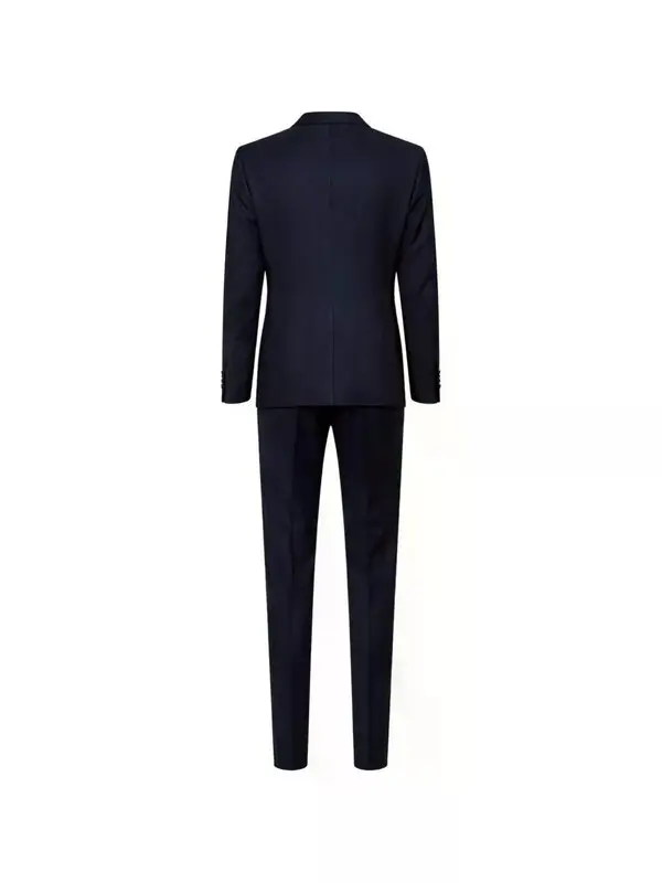 Tagliatore Double-breasted Peak-lapel Suits - Blue