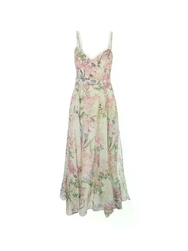 Charo Ruiz Ibiza Iraso Floral-lace Midi Dress