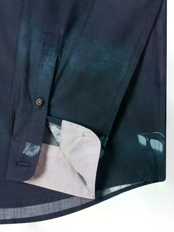 Paul Smith Sunbleached Snaps' Poplin Shirt