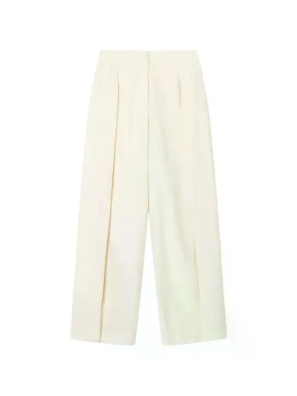 Emporio Armani Pleat-detail Trousers - Neutrals