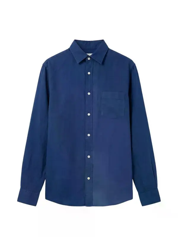 Hartford Paul Pocket Shirt - Blue