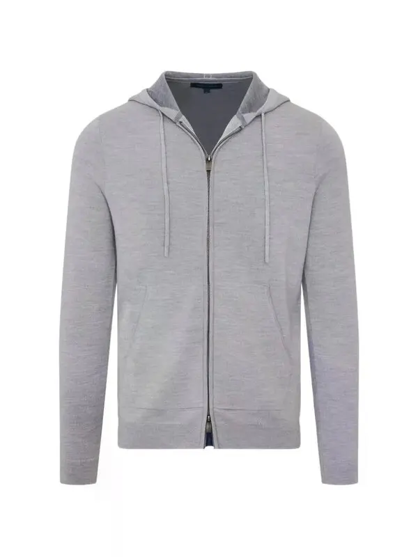 PATRICK ASSARAF Full-zip Hoodie - Grey