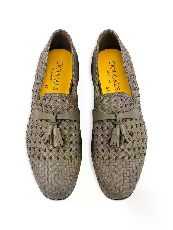 DOUCAL'S Openwork Tassel Loafers - Neutrals