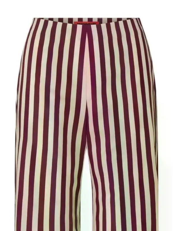 SIMONMILLER Pia Striped Poplin Trousers - Red
