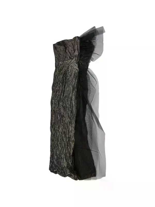 VIVIENNE WESTWOOD Ruffled Strapless Midi Dress
