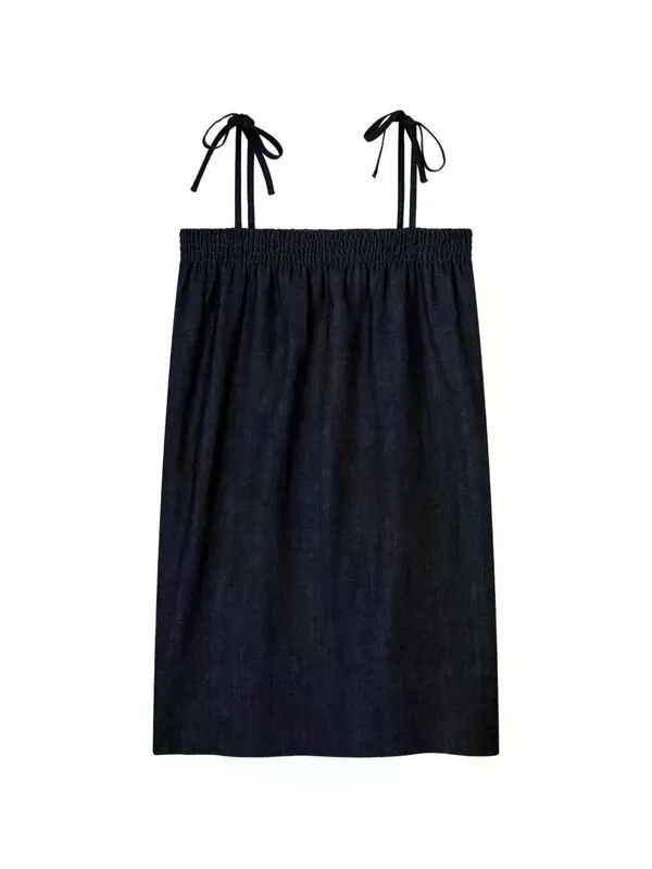 A.p.c. Tie-strap Smocked Dress - Blue