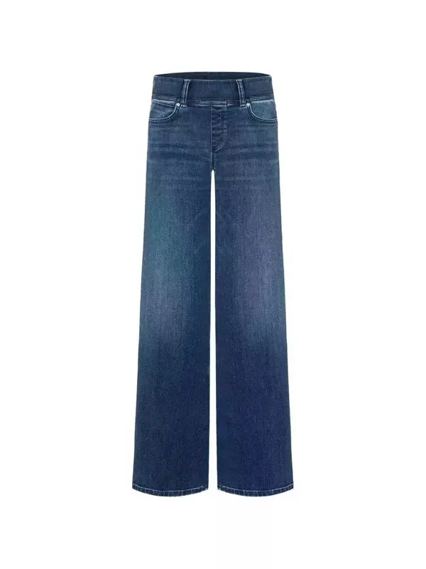 CAMBIO Wide-leg Jeans With Elasticated Waist