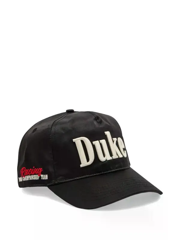 DUKE + DEXTER Logo-embroidered Satin Cap - Black