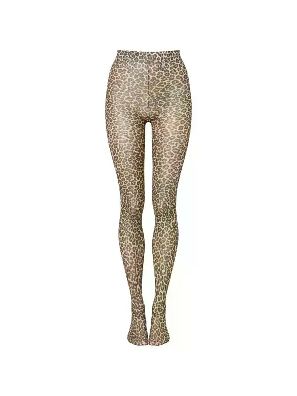 Swedish Stockings Sofia Leopard-print Tights - Neutrals