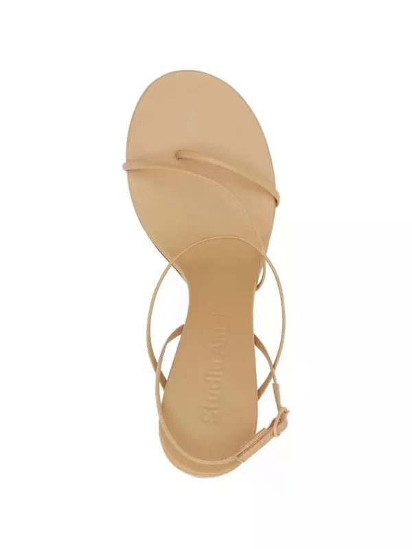 Studio Amelia Helix Spiral-heel Sandals - Neutrals