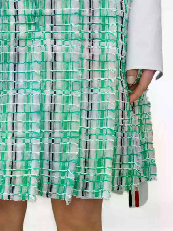 Thom Browne Striped Pleated Skirt - Green