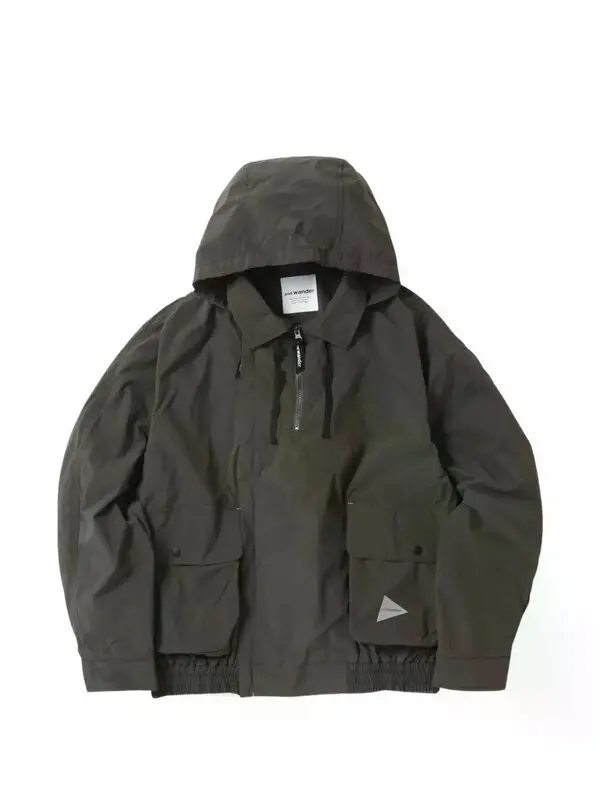 AND WANDER Layered Cargo Jacket - Grey