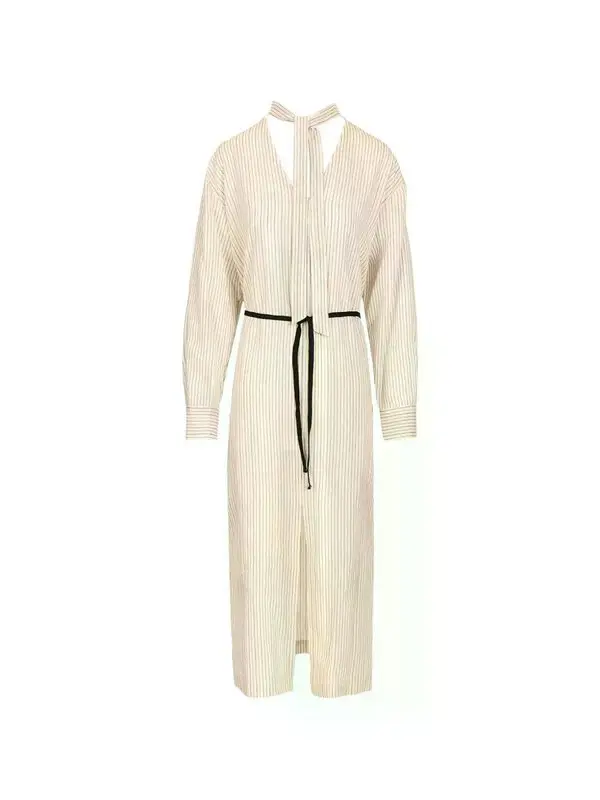 Barena Venezia Striped Tie-neck Dress