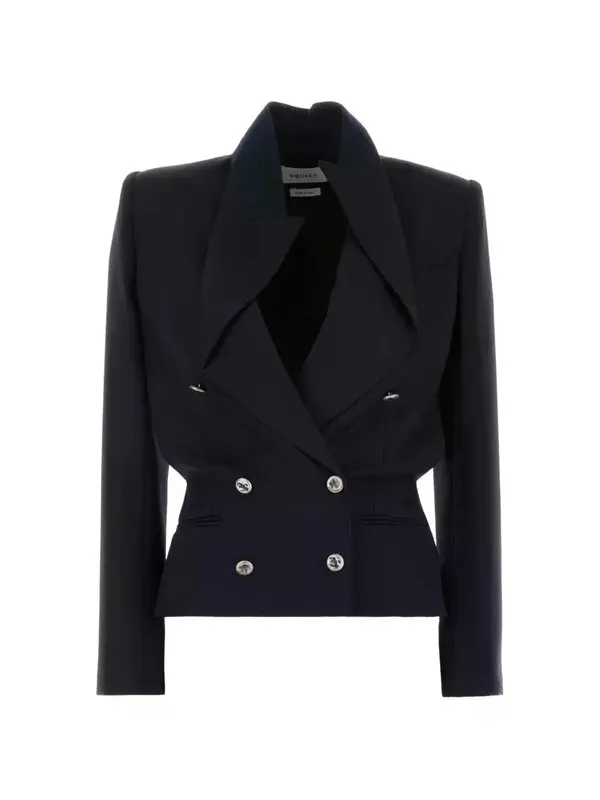 Alexander McQueen Double-breasted Peaked-lapel Jacket