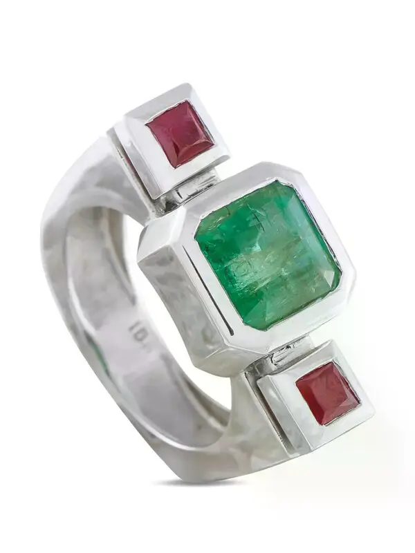 LB EXCLUSIVE Emerald And Ruby Ring