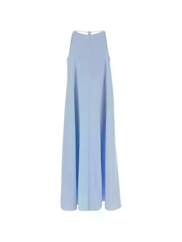 Agnona Sleeveless Cotton Midi Dress - Blue