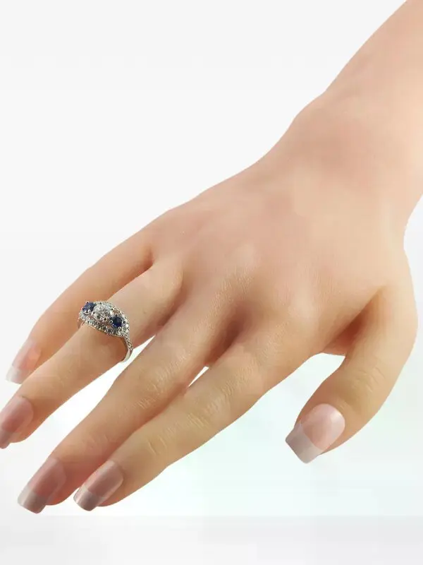 LB EXCLUSIVE Diamond And Sapphire Ring