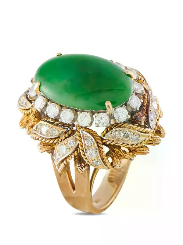 LB EXCLUSIVE Jade And Diamond Ring