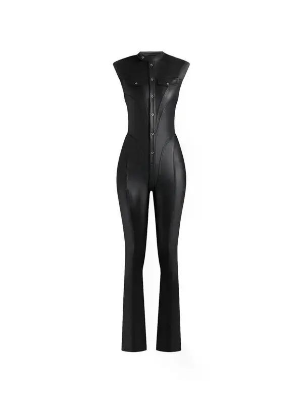 Manière De Voir Button Pocket Jumpsuit - Black