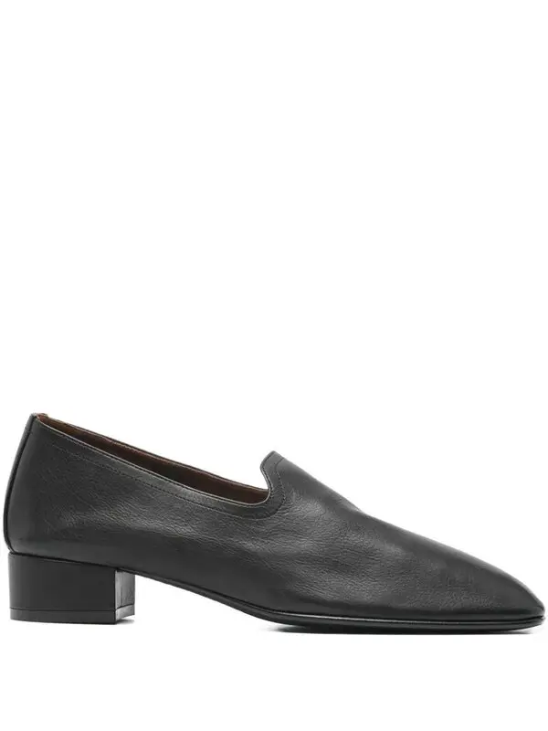 HERBERT LEVINE Soft Touch Square-toe Pumps - Black
