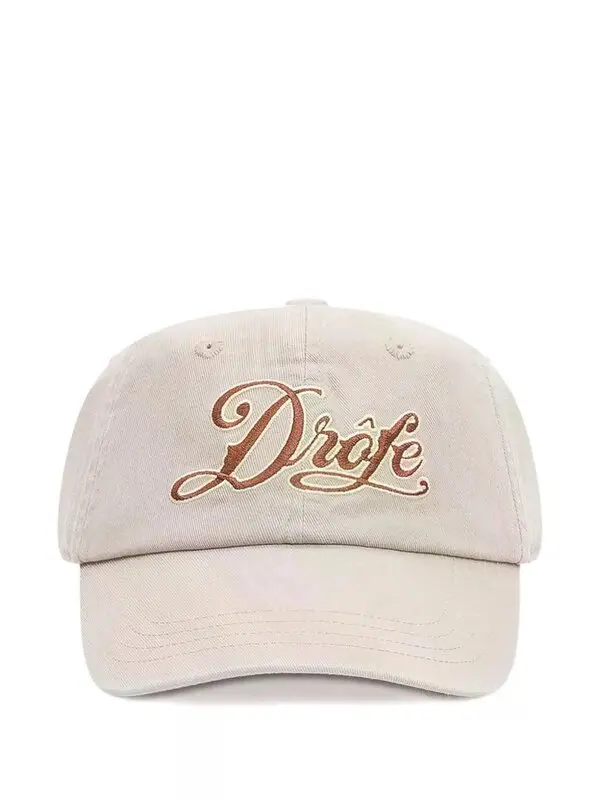 Drole De Monsieur Embroidered Baseball Cap - Neutrals