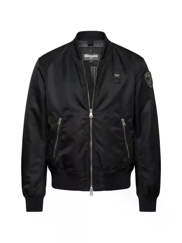 BLAUER. Bomber Jacket - Black