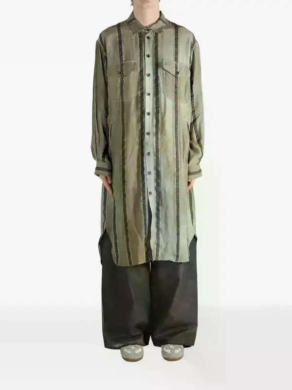UMA WANG Trek Striped Shirt