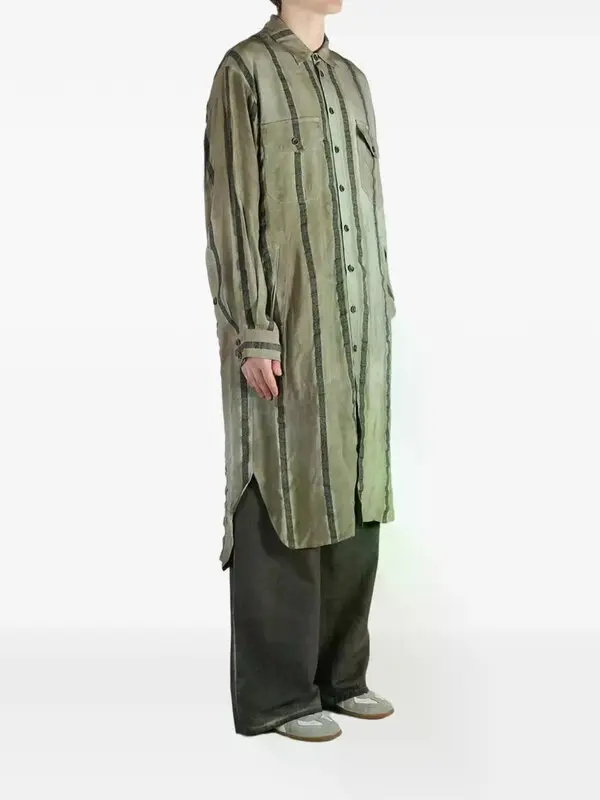 UMA WANG Trek Striped Shirt