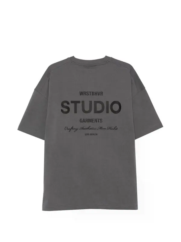 WRSTBHVR Pinstripe T-shirt