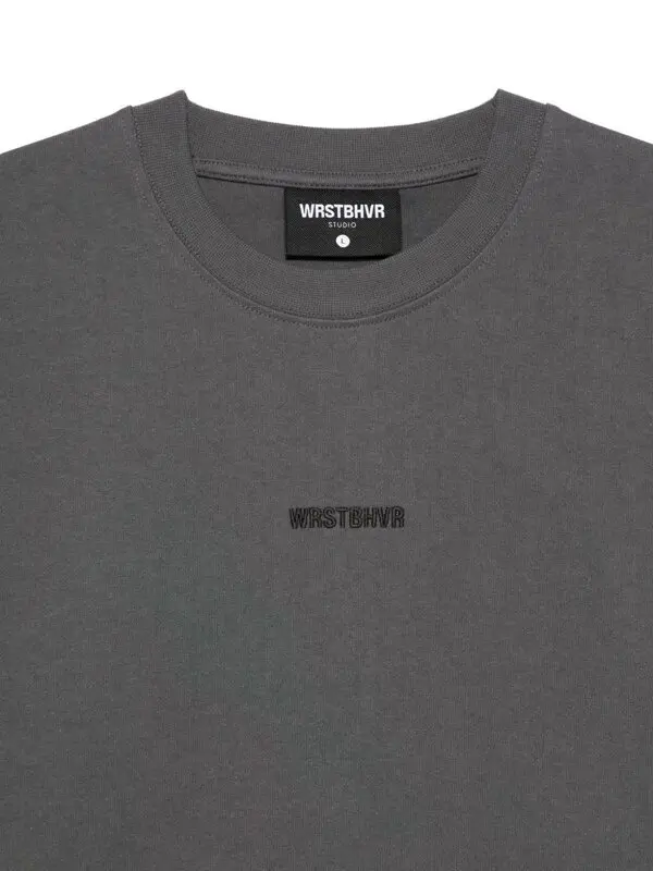 WRSTBHVR Pinstripe T-shirt