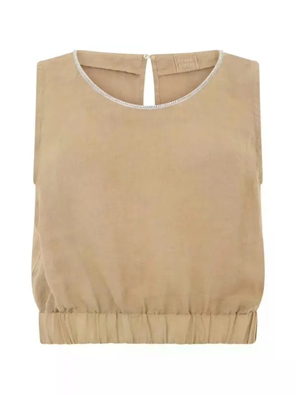 120% Lino Linen Top - Neutrals