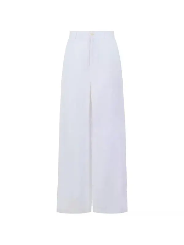 120% Lino Linen Palazzo Trousers
