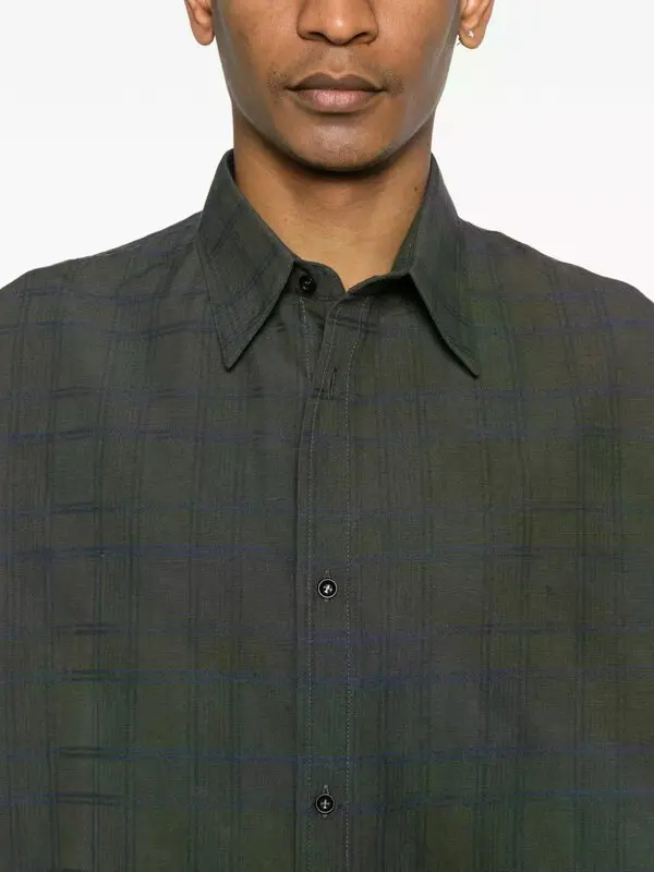 SAGE NATION Chisholm Oversized Long-sleeve Check Shirt