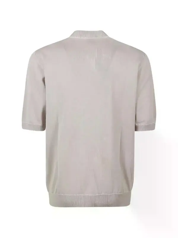 Eleventy Crew Neck Short Sleeve T-shirt - Neutrals