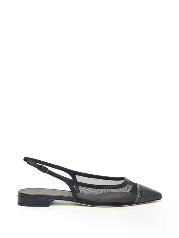 Peserico Pointed-toe Slingback Ballet Flats