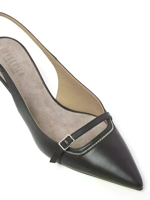Peserico Leather Slingback Pumps