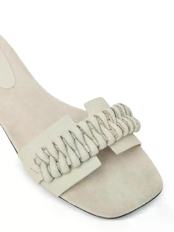 Peserico Ruched Detail Slides