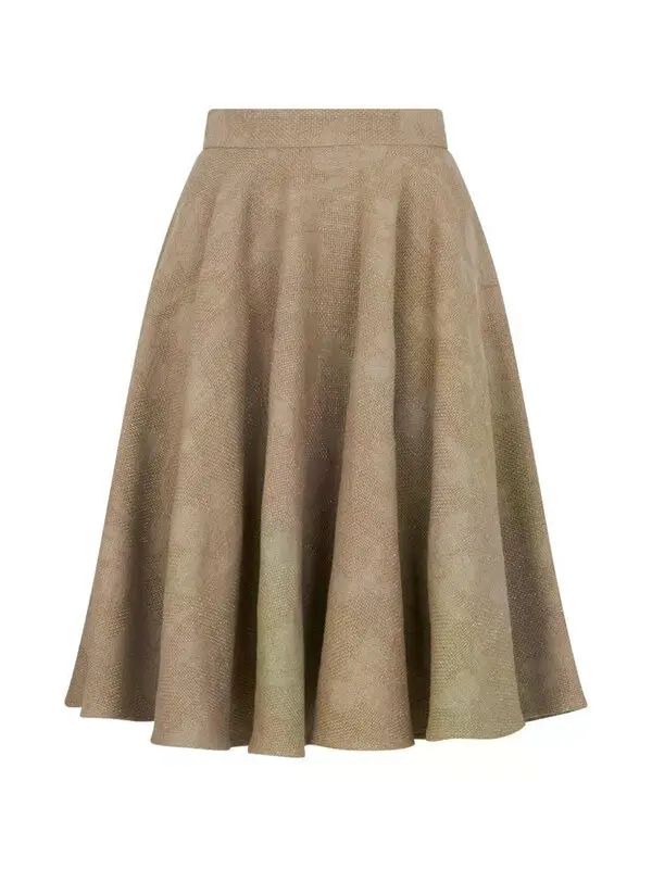 KRISTINA TI A-line Printed Skirt