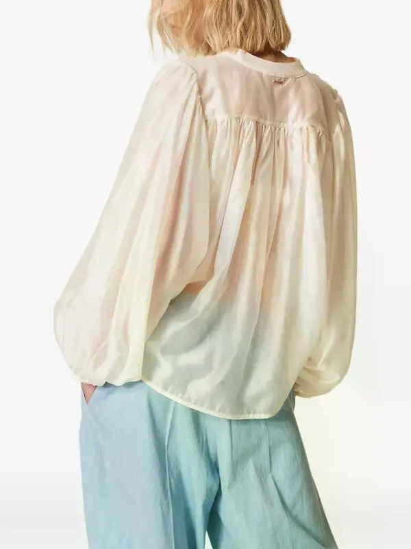 TWINSET Voile Shirt With Gathered Detailing