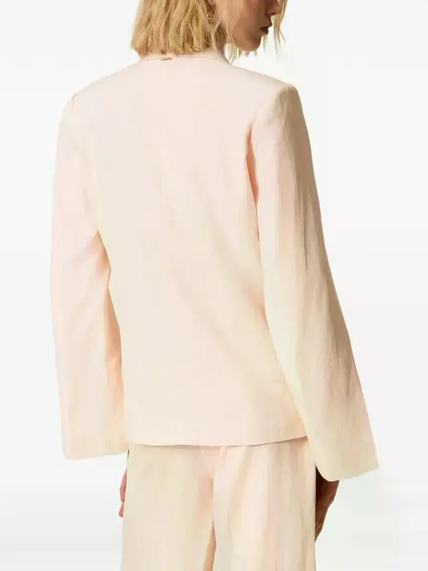 TWINSET Double-breasted Blazer With Split Sleeves - Pink