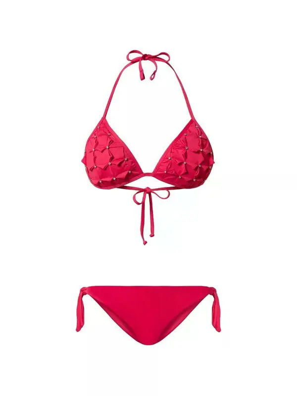 TWINSET Embroidered Bikini - Red