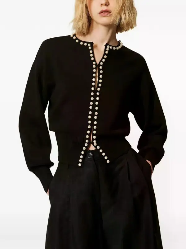 TWINSET Cardigan With Pearl Embroidery