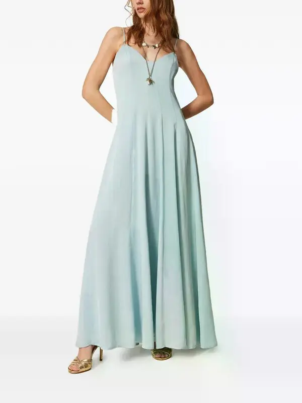 TWINSET Maxi Sleeveless Dress - Blue