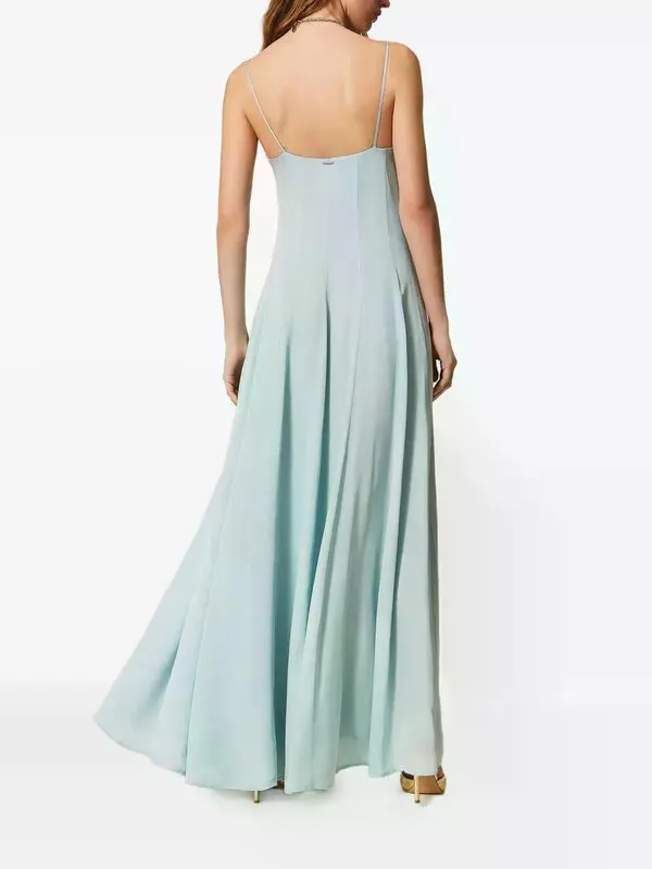TWINSET Maxi Sleeveless Dress - Blue