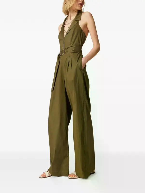 TWINSET Belted Jumpsuit - Green