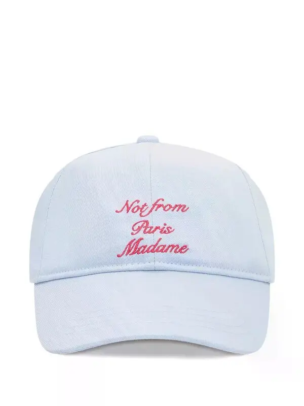 Drole De Monsieur Slogan Baseball Cap - Blue