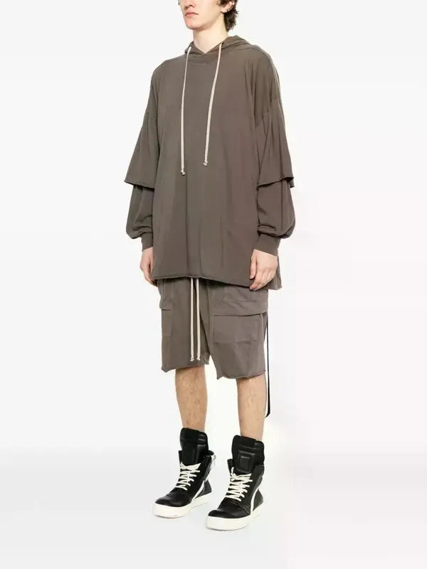 Rick Owens Tommy Hustler Hoodie - Brown