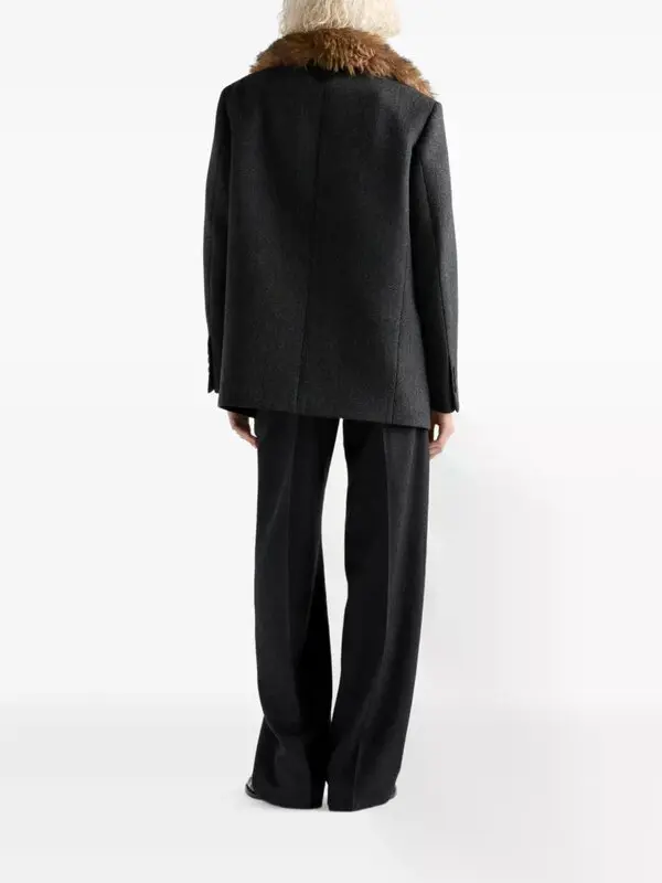 Prada Wool Flannel Trousers - Grey